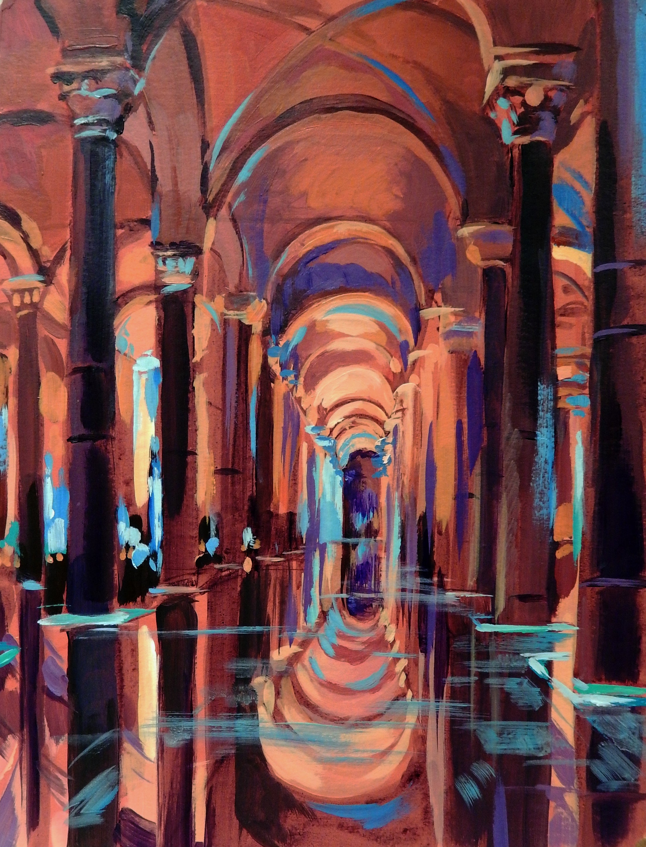 Basilica Cistern, Istanbul 2 – Julia Borodina Fine Art