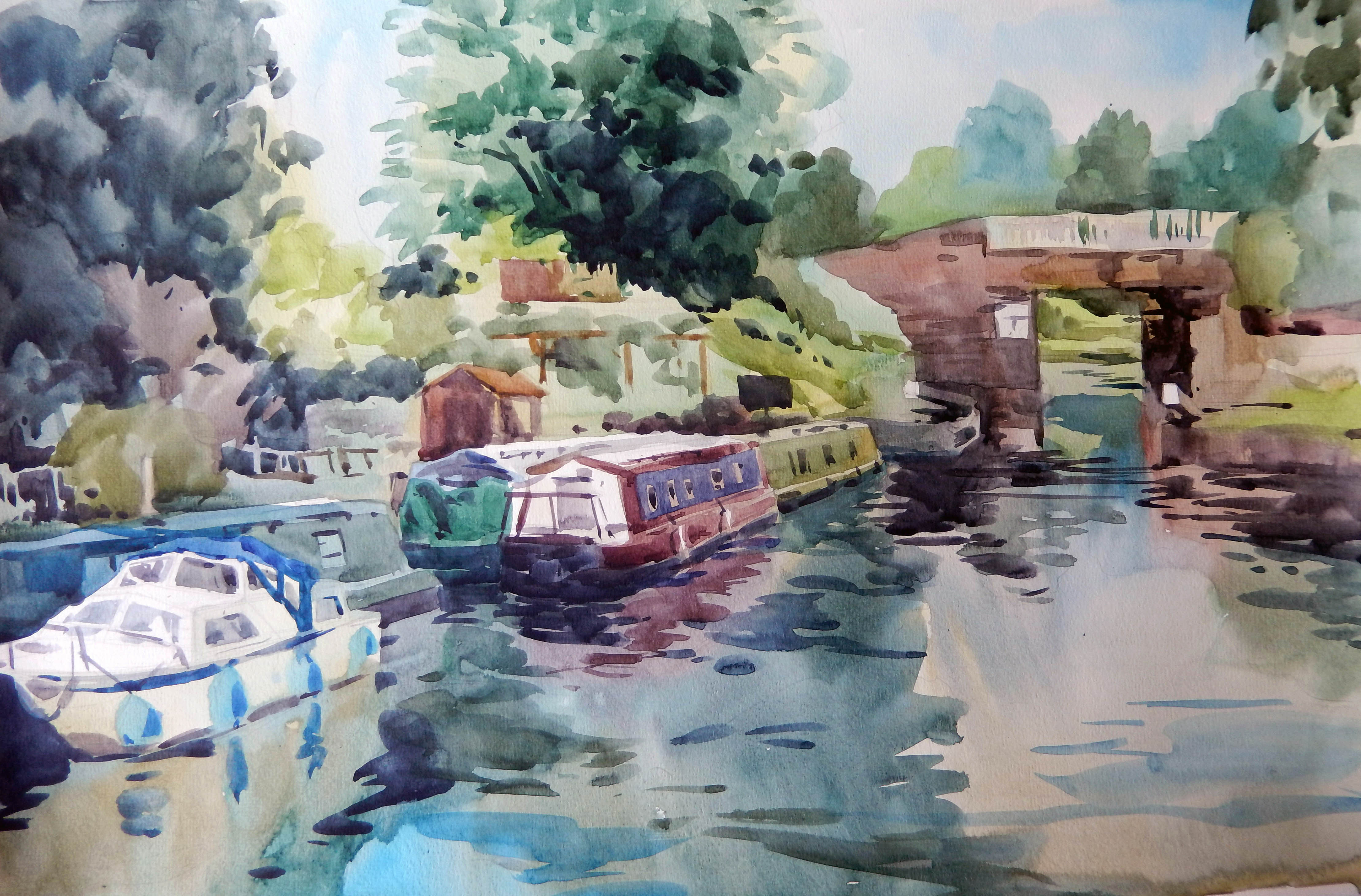 The Locks at Ledgard Bridge – Julia Borodina Fine Art